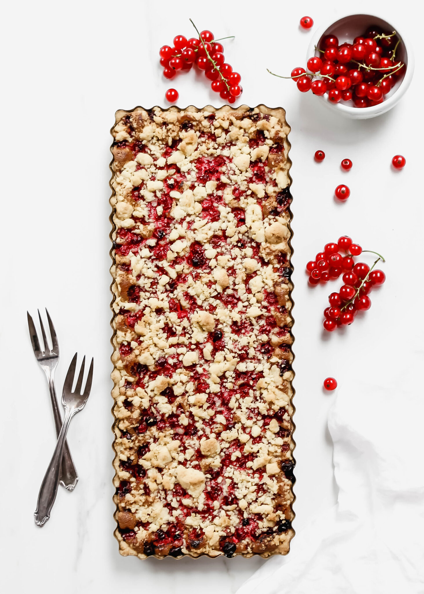 Johannisbeeren Streusel Tarte mit Mandelcreme | Soul Bakery