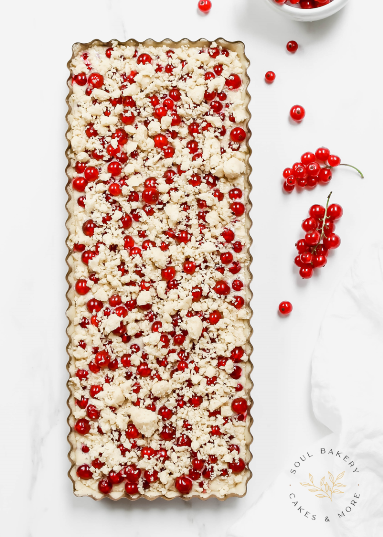 Johannisbeeren Streusel Tarte mit Mandelcreme | Soul Bakery