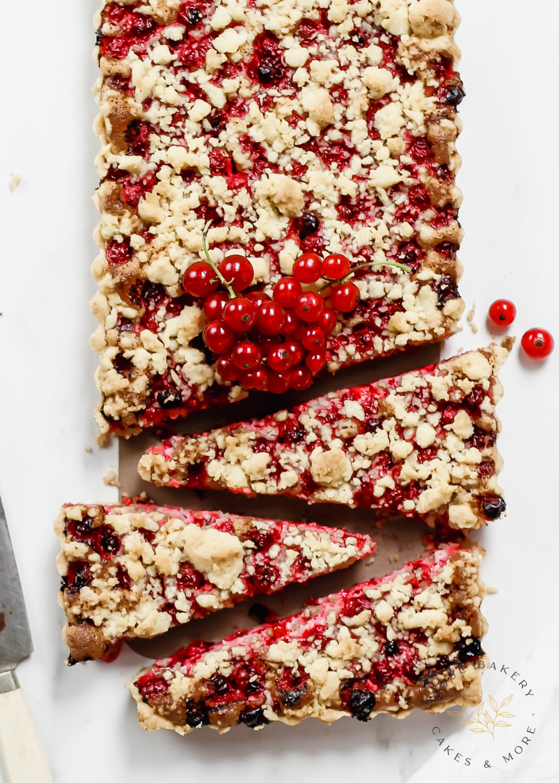 Johannisbeeren Streusel Tarte mit Mandelcreme | Soul Bakery