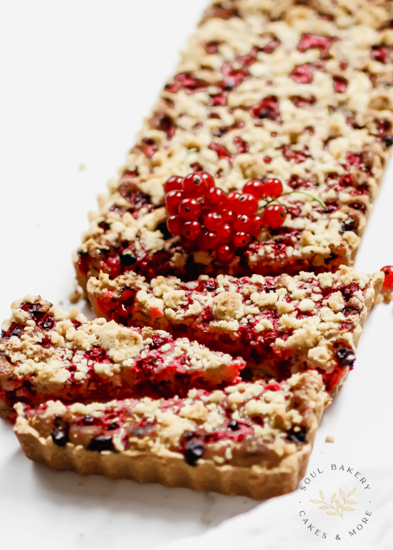 Johannisbeeren Streusel Tarte mit Mandelcreme | Soul Bakery